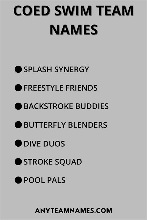 350 Clever And Funny Swim Team Names For Swim Clubs