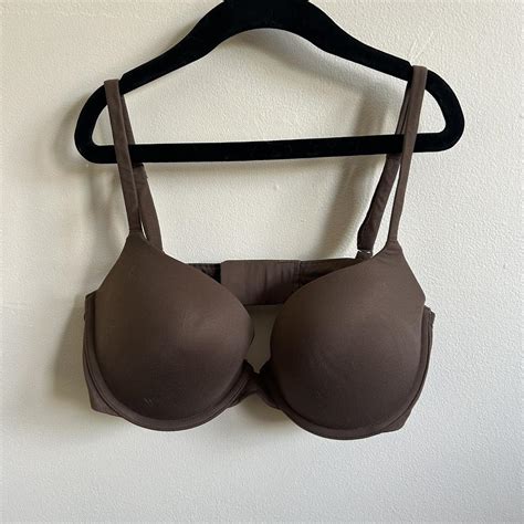 Skims Ultimate Push Up Bra Size 32d Brown Markings Depop