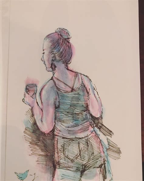 Drawing Cute Bartenders That Are Def Flirting W Me She Took This One Home Too R Actuallesbians