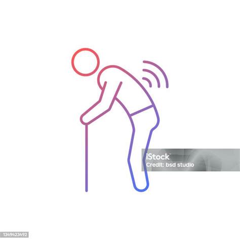 Faktor Risiko Yang Terkait Dengan Ikon Vektor Linear Gradien Usia Ilustrasi Stok Unduh Gambar