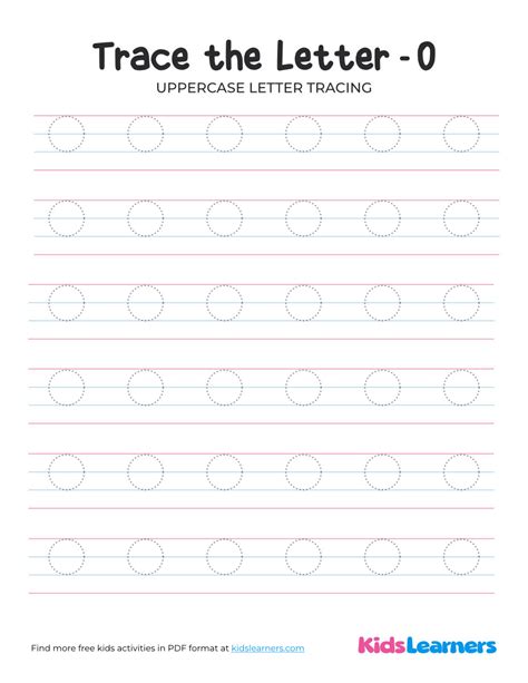 Uppercase Letter O Tracing Worksheet