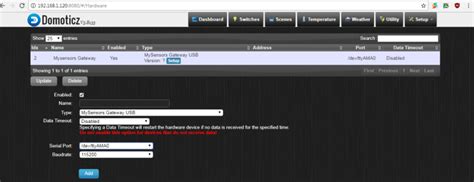 Connecting Gateway To Domoticz Mysensors Forum
