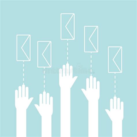 Voting And Democracy Concept Flat Design Vector Illustration Stock