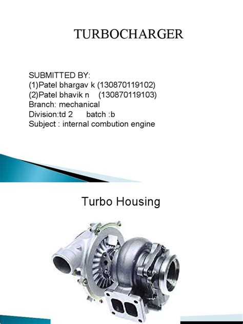 Understanding Turbochargers An In Depth Look At How They Work Their