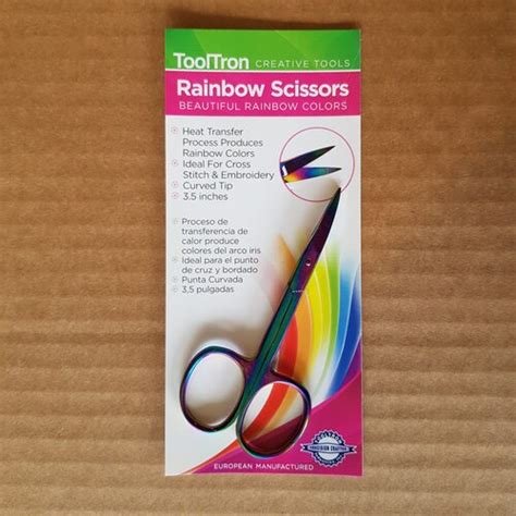 Scissors Curved Colourful 9cm Stitch Nz