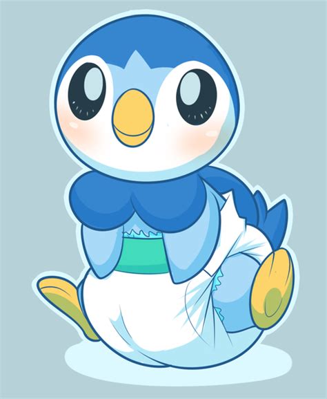 Vulpix Pokemon Wearing Diapers