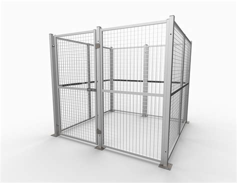 Warehouse Steel Mesh Security Cage 1850mm H — Filstorage