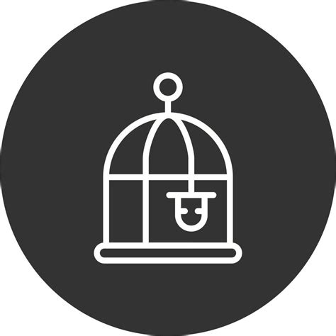 Bird Cage Vector Icon 19619120 Vector Art At Vecteezy