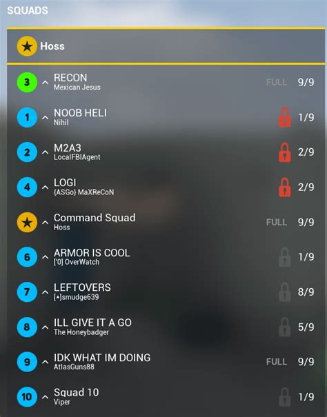 Squad Names Be Like Rjoinsquad