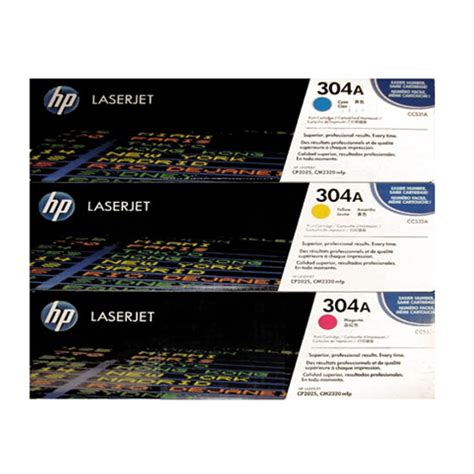 Hp Cf340a 3 Original Laserjet Toner Cartridges In Cyan Magenta And Y