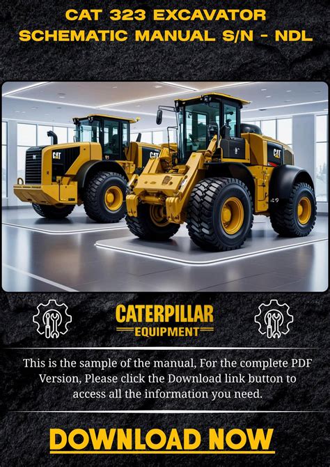 Cat 323 Excavator Schematic Manual Sn Ndl By Caterpillar Workshop