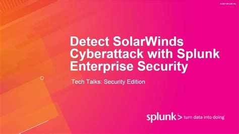detect solarwinds cyberattack with splunk enterprise youtube