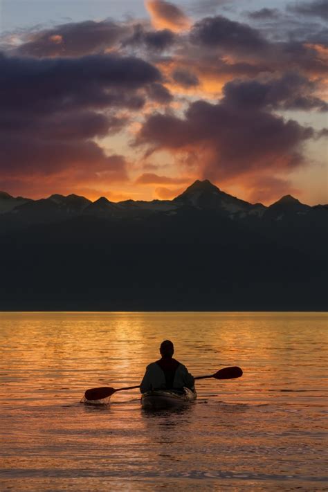 Sea Kayaking On A Sublime Evening In Lynn Canal Near Eagle Beach State