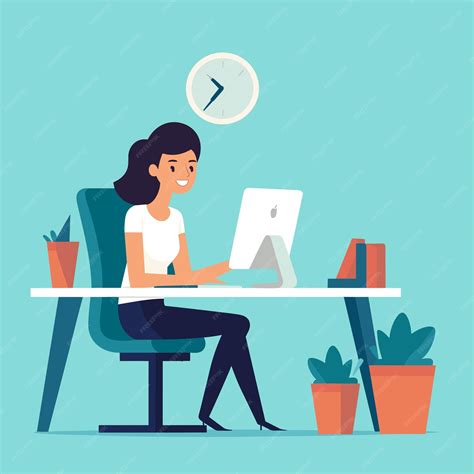 Premium Vector Vector Illustration Vector Illustration Chibi Chibi Illustration Chibi Art Employee