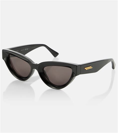 Cat Eye Sunglasses In Black Bottega Veneta Mytheresa