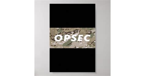 Opsec Operations Security Poster Zazzle