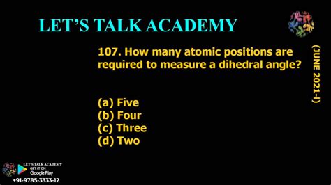 Dihedral Angles How Many Atomic Positions Are Needed