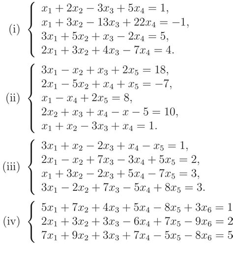 1 5 2 determine whether each of the following systems of