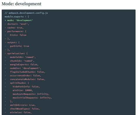 Webpack 5회차 모드의 도입