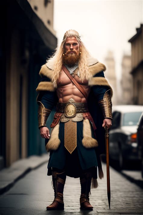 Lexica Full Body Photo Of A Beautiful Viking Blonde Warrior Street