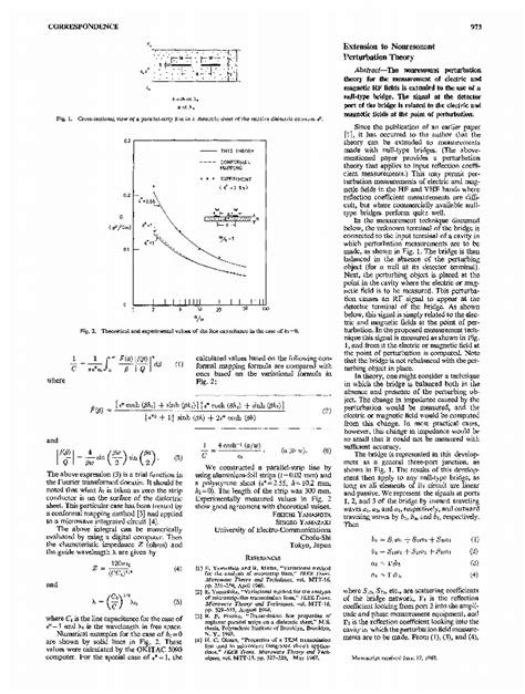 Extension To Nonresonant Perturbation Theory Correspondence Ieee Journals And Magazine Ieee