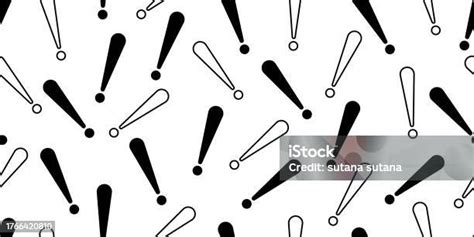 Exlamation Mark Seamless Pattern Stock Illustration Download Image