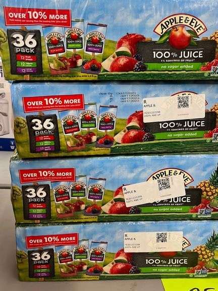 7 Packs Of Assorted Juice Boxespouches Earls Auction Company