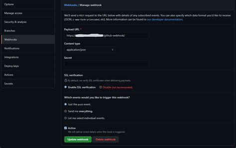Bash Github Post Receive Hook Not Triggered On Windows Stack Overflow