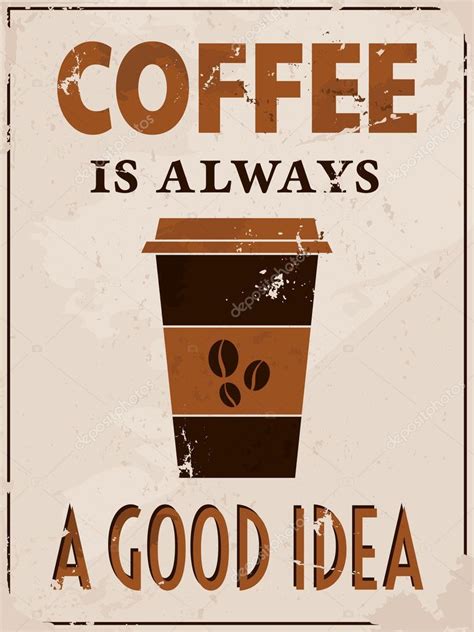 Download Retro Style Coffee Poster — Stock Illustration Coffee