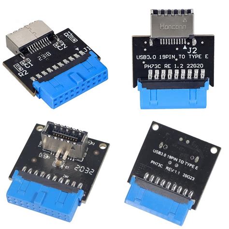 Type C USB3 1 Front Panel Socket USB 3 0 19 Pin To TYPE E 20Pin Header Extension Adapter For PC