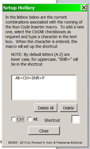 Edittools Code Inserter