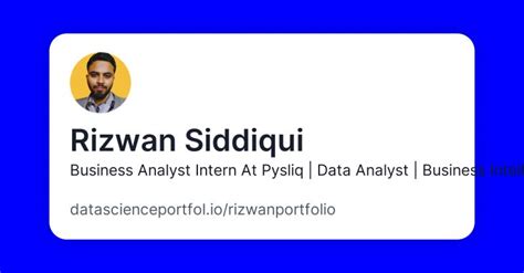 Sharing My Data Science Portfolio On Rizwan