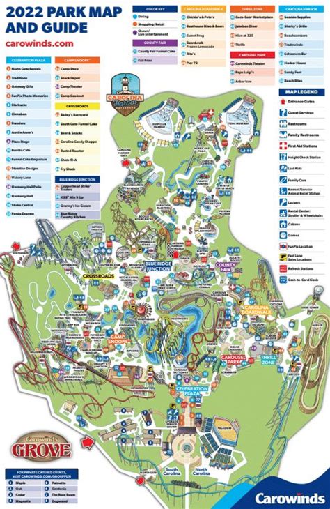 Carowinds Map And Brochure 1983 2024 Carowinds Map 2025