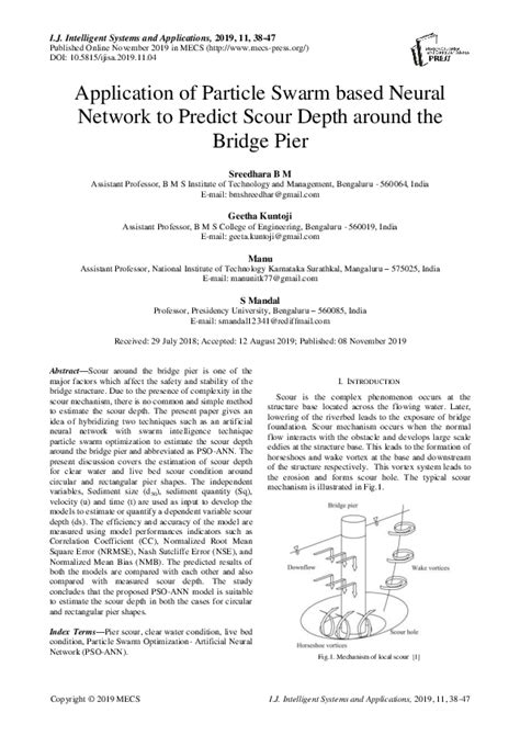 Pdf Application Of Particle Swarm Based Neural Network To Predict