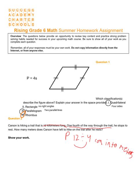 Golden Kami Export Noah Y Rising Gr6 Math Summer Homework 2023