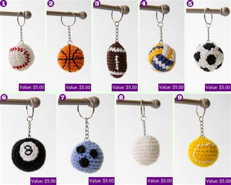 Best 13 Crochet Pattern How To Crochet Mini Foot Ball Mini Foot Ball Keychain Crochet Mini