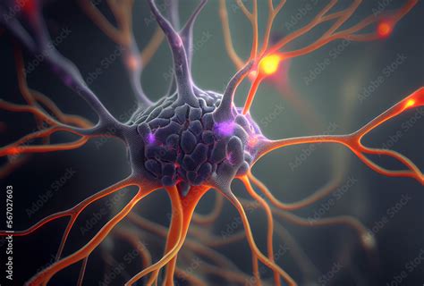 Abstract Neural Cell Generative AI Stock Illustration Adobe Stock