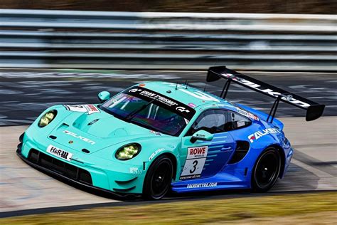 Blue Race Car On Track