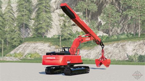 Hitachi Zaxis 350lc〡clamshell Telescopic Arm For Farming Simulator 2017