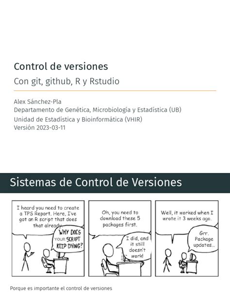 Control De Versiones Con Github Y Rstudio Pdf Control De Versiones