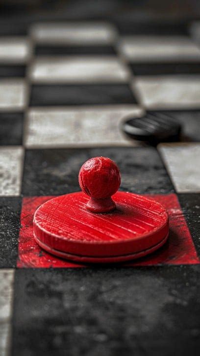 Free Red Checkers Piece Image Download At Stockcake