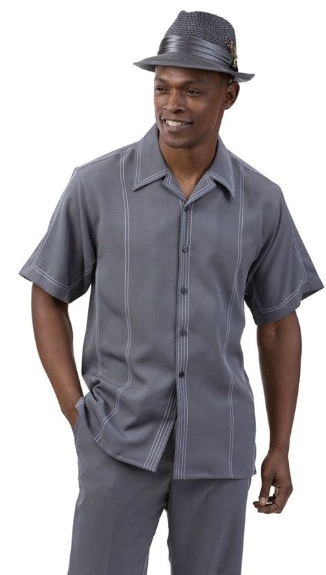 Montique 2021 Mens Walking Suits Grey Mens Leisure Suits Dress