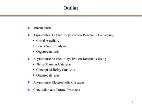 Presentation On Electrocyclic Reactions Pptx Chemistry Science