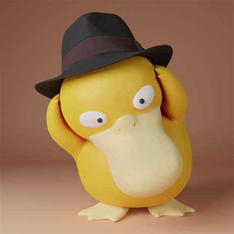 🕵️‍♂️ Psyduck Detective・archivo Stl Para Impresión 3d・cults