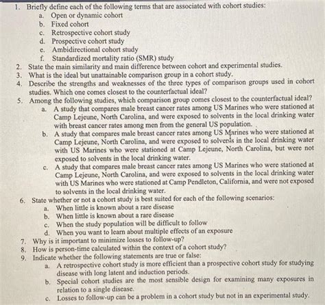 solved 1 briefly define each of the following terms that