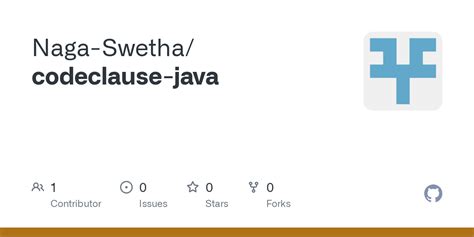 Github Naga Swethacodeclause Java