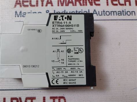 Eaton Etr4 11 A Star Delta Timing Relay Aeliya Marine