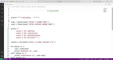 Policitty Shalini On Linkedin Codsoftinternship Calculator