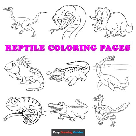 Reptiles Coloring Pages