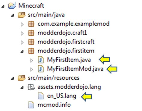 Modderdojo Java Modding 8 A Simple Item Mod Coderdojo Athenry